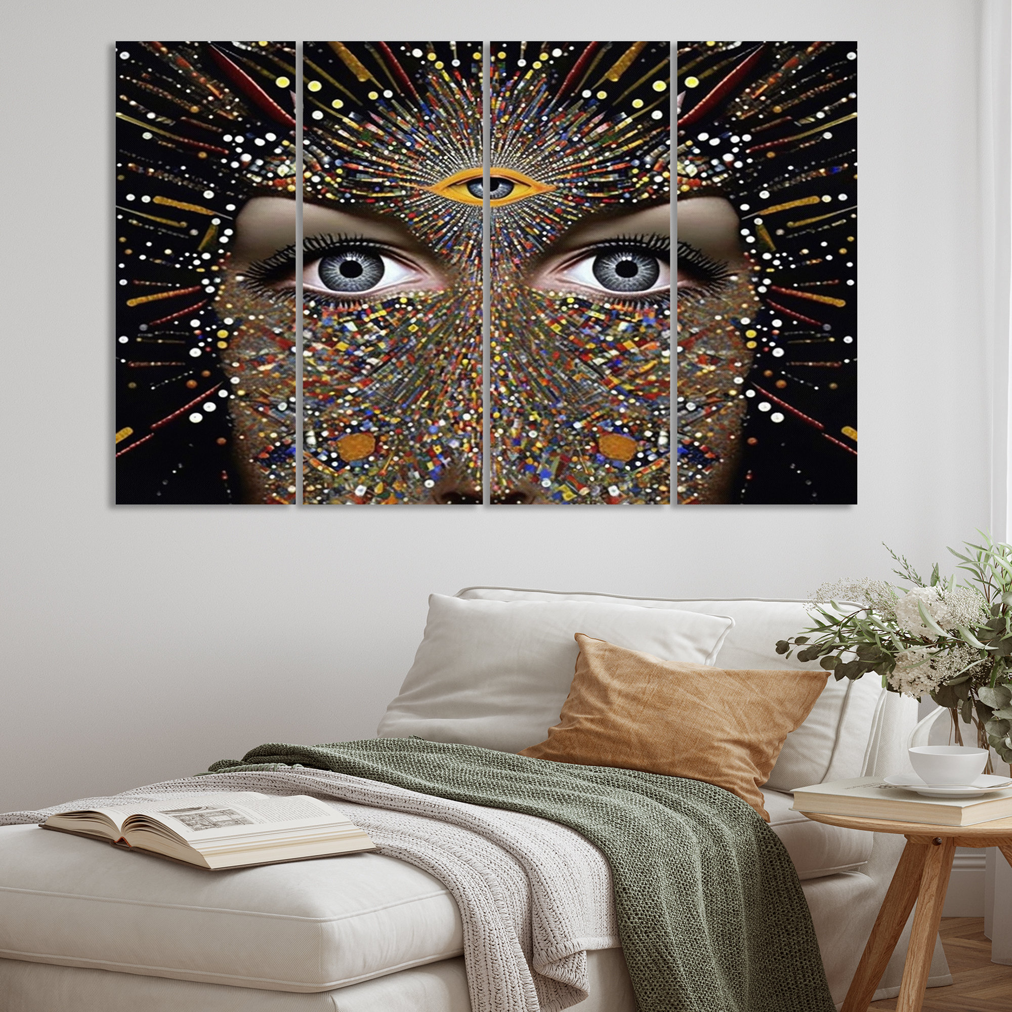 DesignArt Sacred Vision Third Eye Vision " Sacred Vision Third Eye Vision " 4 - Pieces | Wayfair